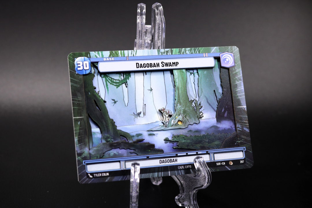 3D SWU Dagobah Swamp Base Upgraded Star Wars Unlimited Common Base - Etsy