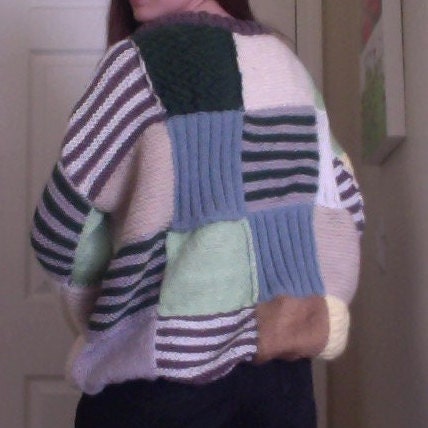 Color Block Sweater Knitting Pattern | DIGITAL PATTERN ONLY (no ...