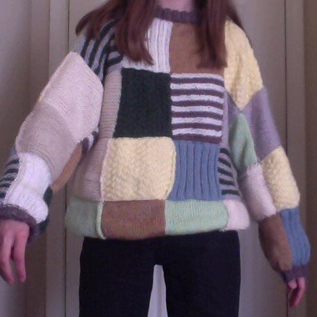 Color Block Sweater Knitting Pattern | DIGITAL PATTERN ONLY (no ...
