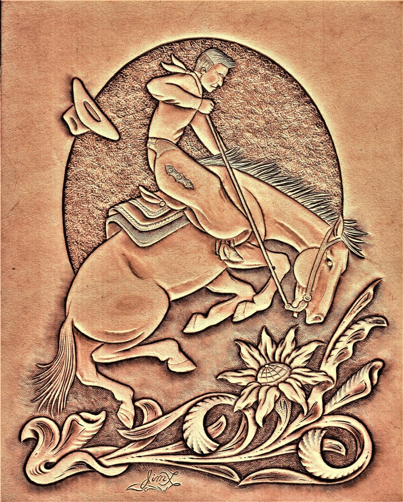 NW Bronc Buster - Leather Pattern [DIGITAL DOWNLOAD] - Etsy