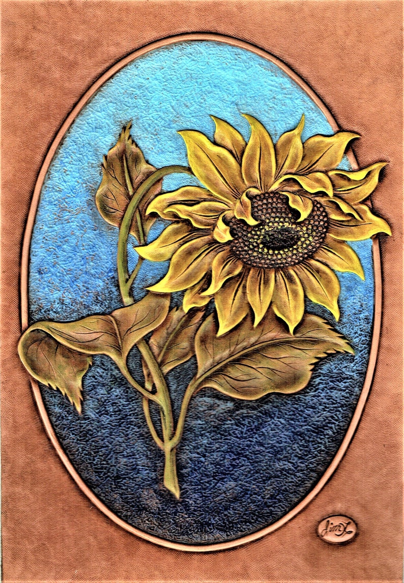 Sunflower Patterns for Leather Carving by Jim Linnell - Etsy