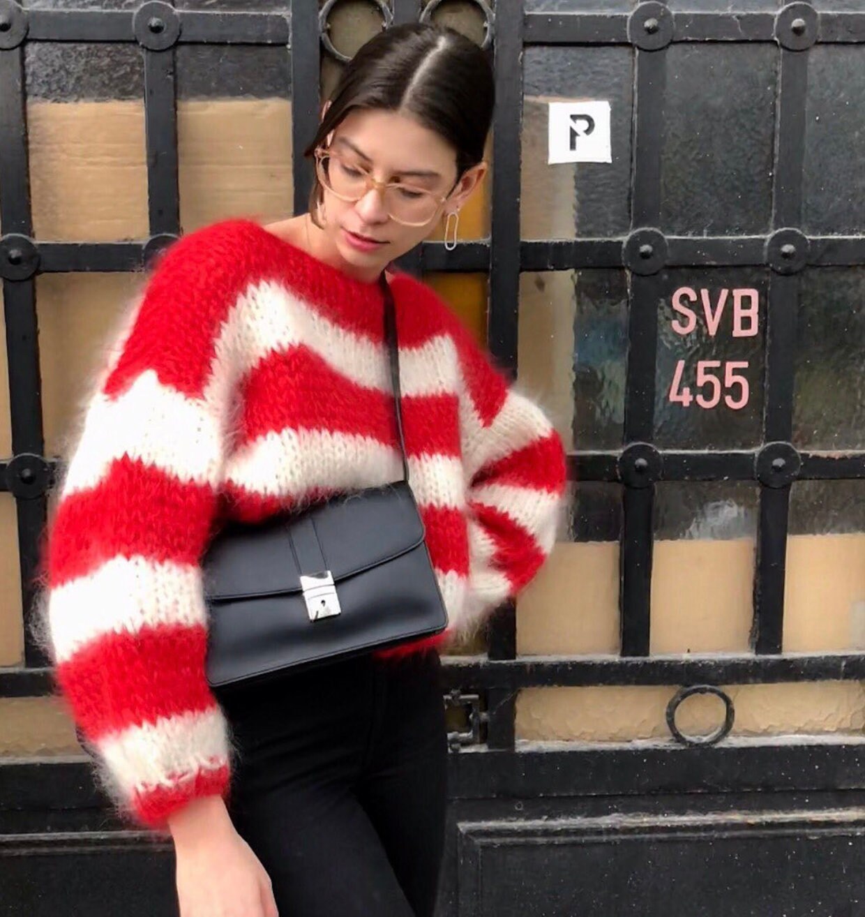 Colorful Striped Sweater, Crochet Sweater, Hand Knitted Warm Sweater ...