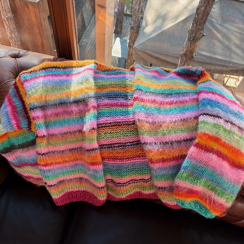 Colorful Cardigan - Etsy