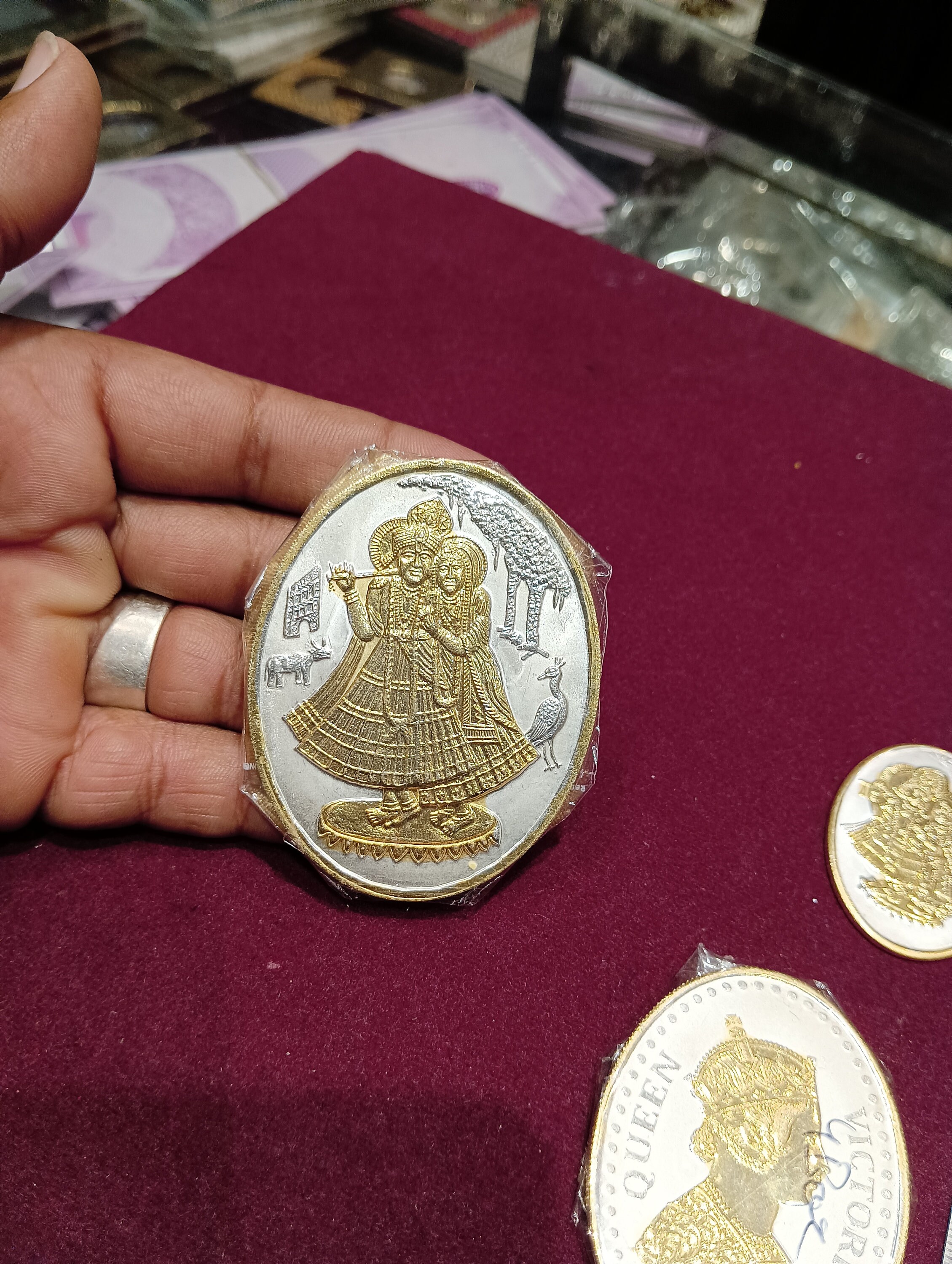Silver Coin Pure Silver Coin King Silver Coin Radha Rani - Etsy