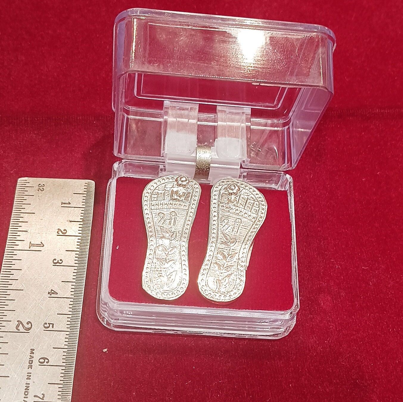 Jai Shree Ram Ji Silver Charan Paduka – 925 Silver Rama Footprints - Etsy