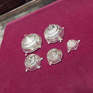 Pure Silver Chatter Idol/statue for Home Decoration Mandir Silver ...