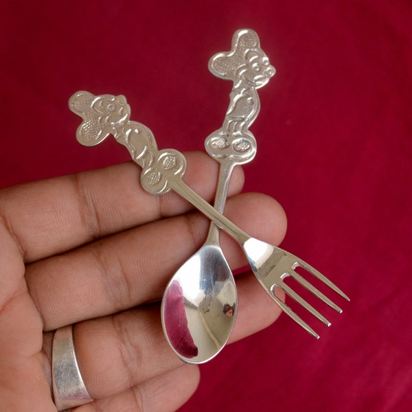 Mickey Mouse Spoon Fork - Etsy