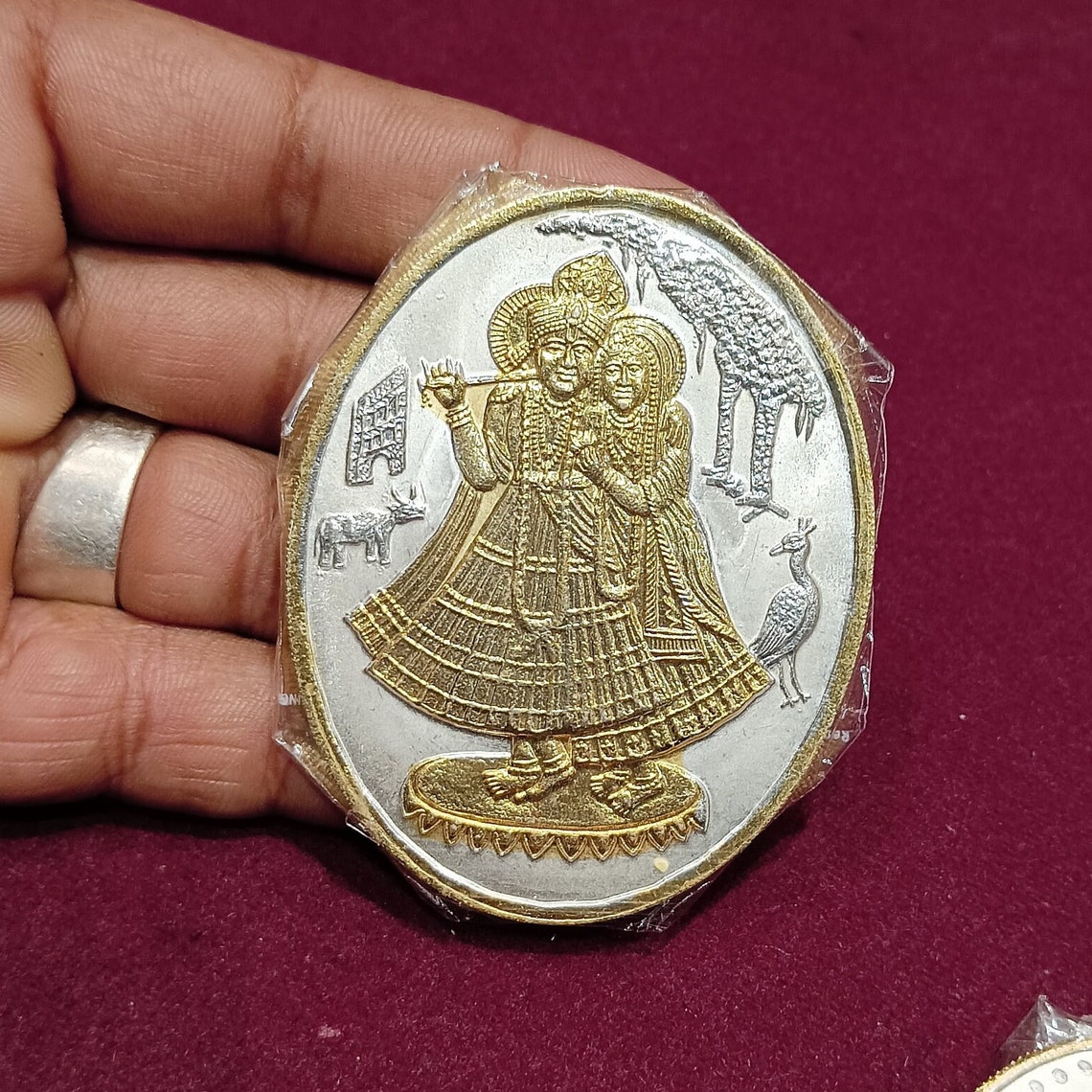 Silver Coin Pure Silver Coin King Silver Coin Radha Rani Silver Coin ...