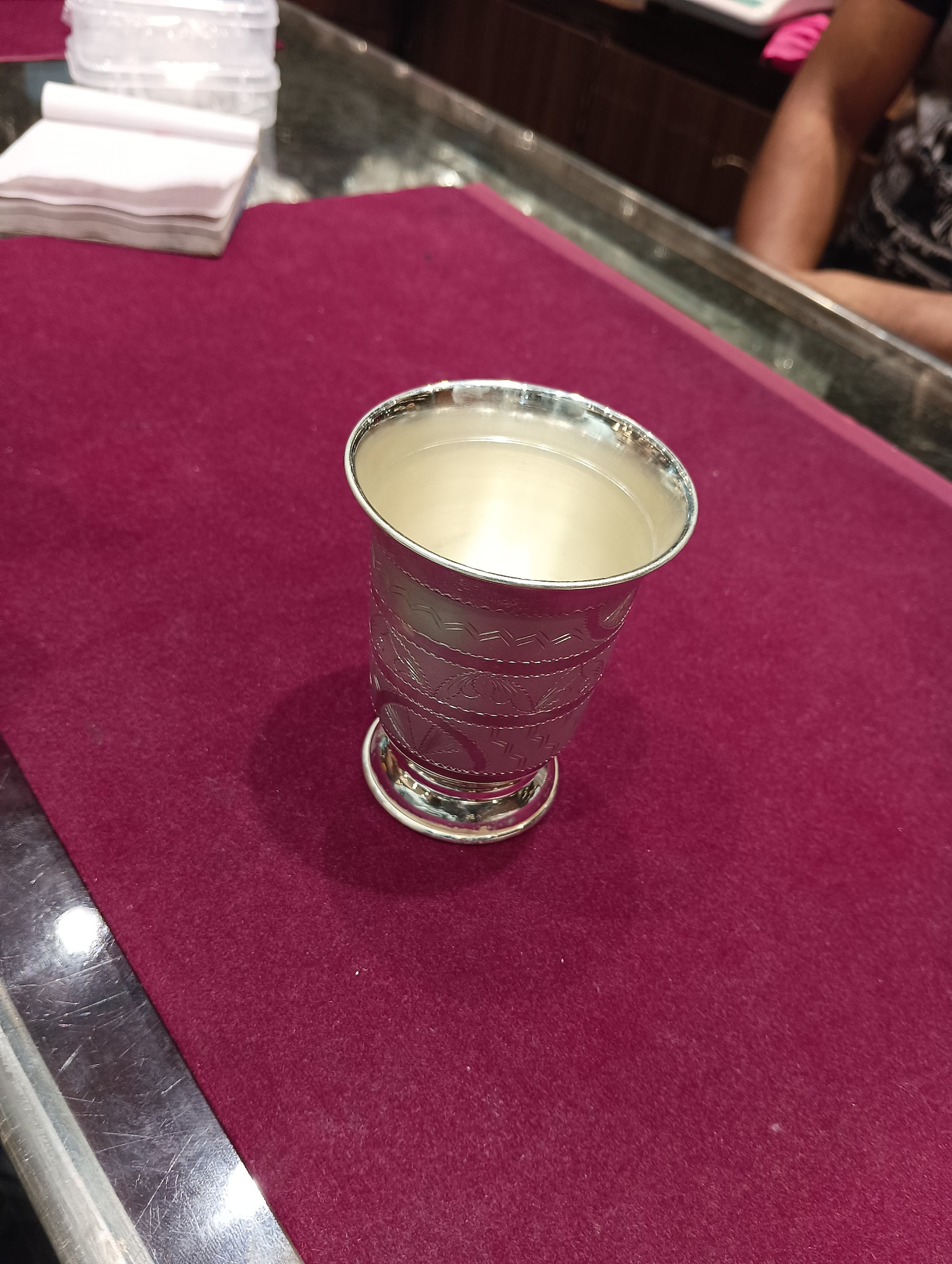 Pure Silver Water Glass, 925 Solid Silver Tumbler, Silver Handmade ...