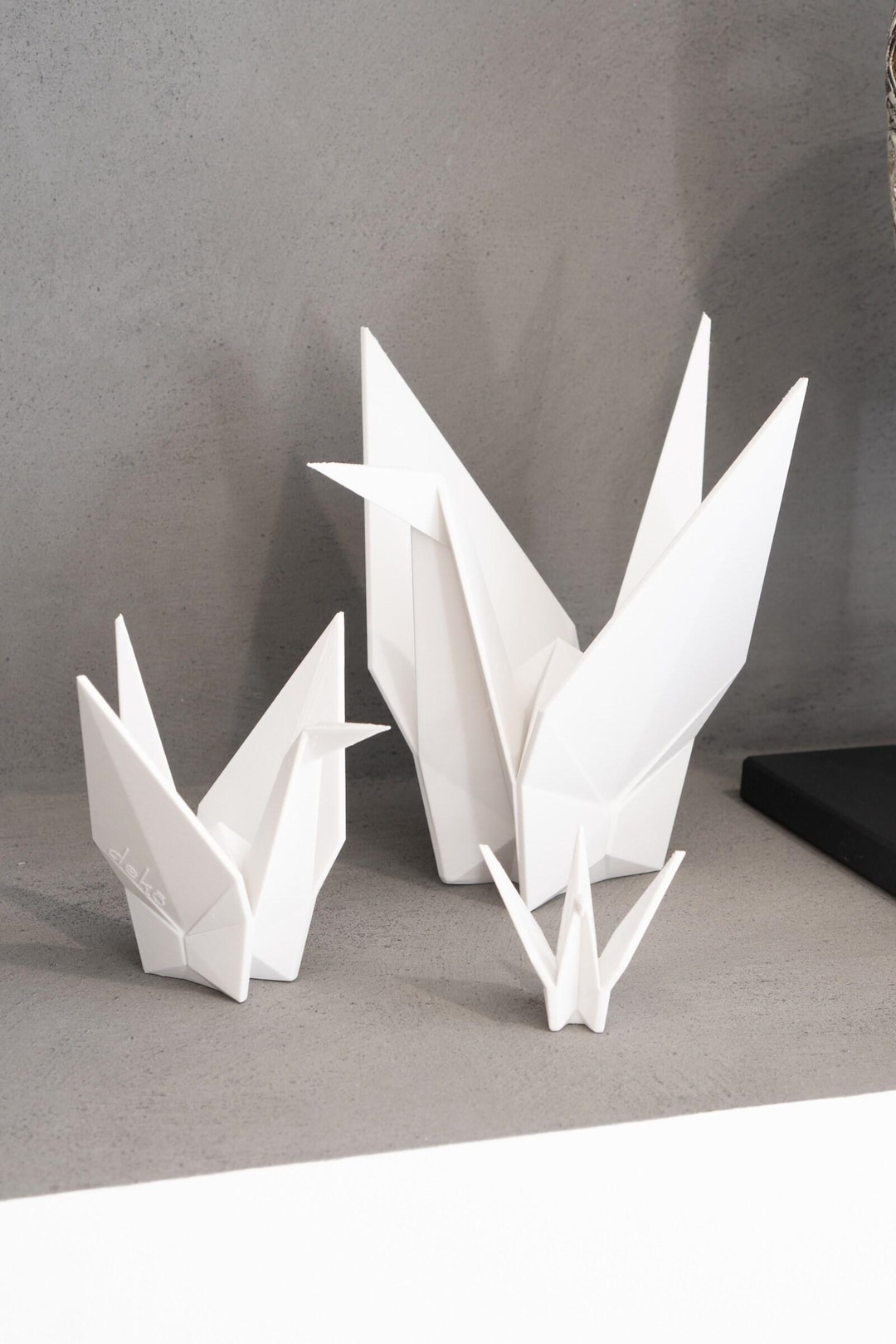 Origami Series® Brolga Australian Crane 3-piece Home Décor Set ...
