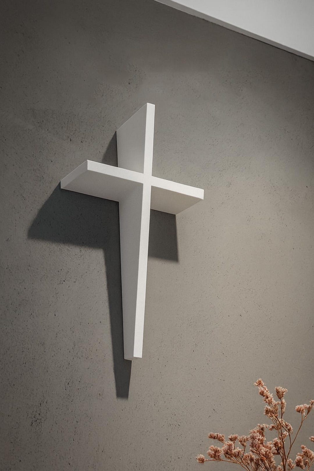Faith Series® Angled Wall Cross – Minimalist Christian Wall Decor ...