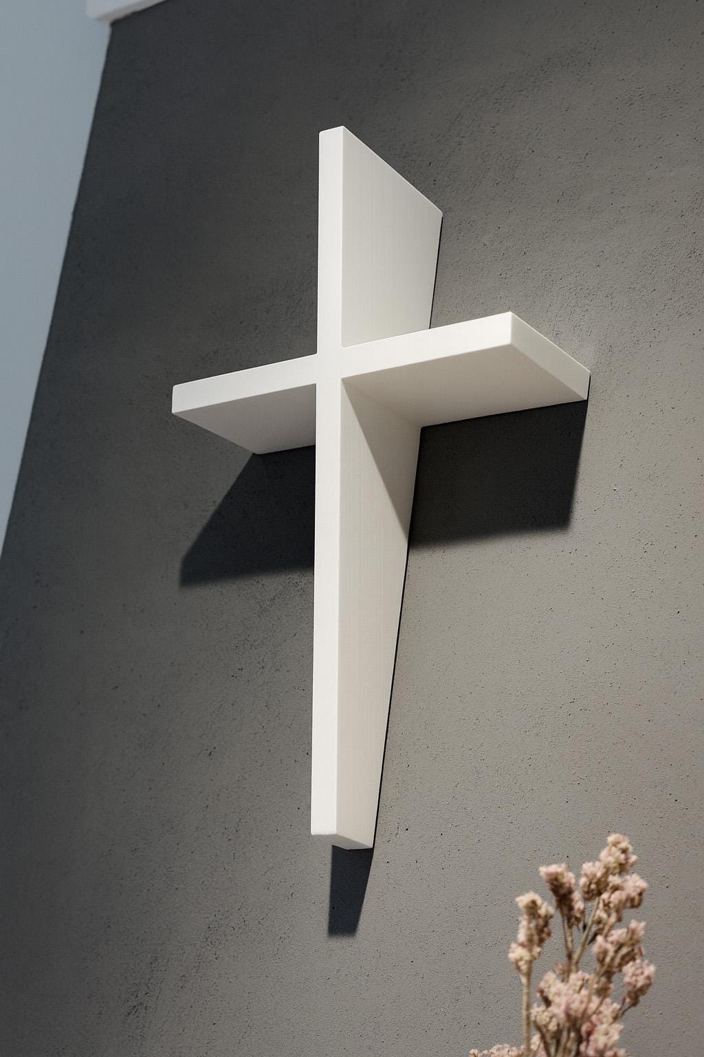 Faith Series® Angled Wall Cross – Minimalist Christian Wall Decor ...