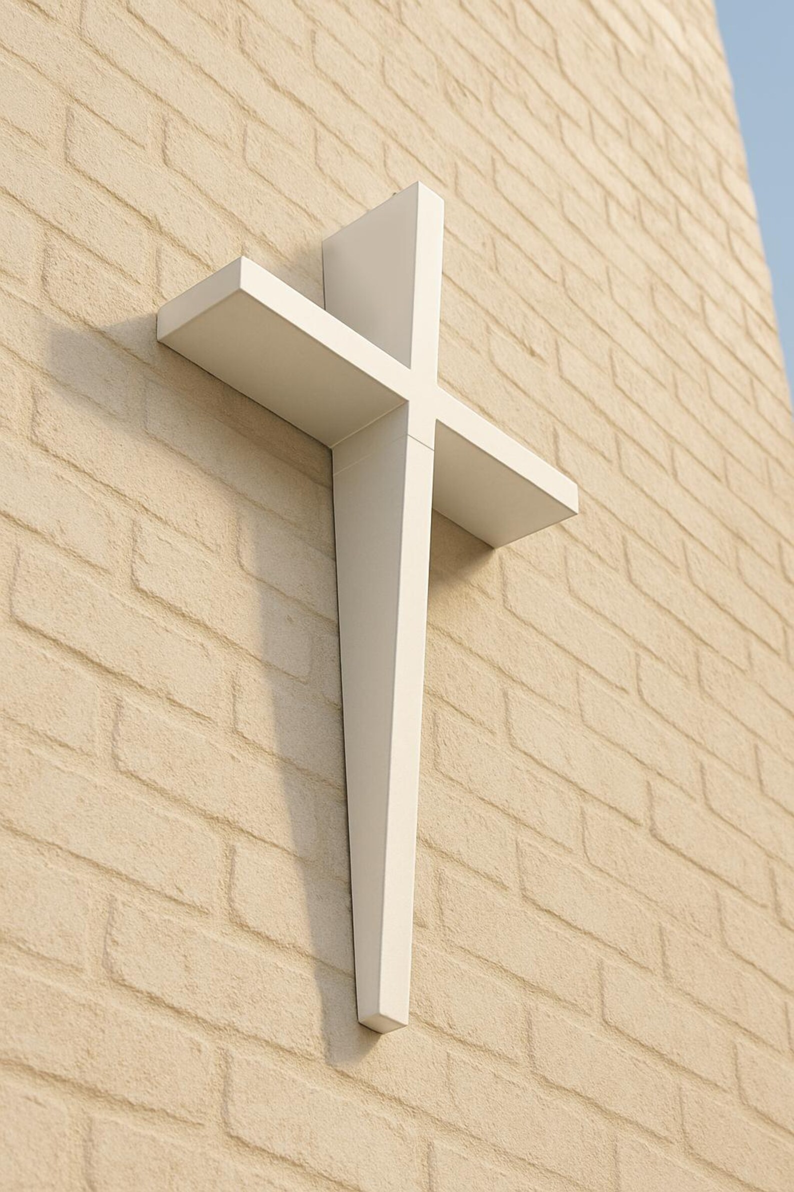 Faith Series® XL Angled Outdoor Wall Cross – Large Uv-resistant ...