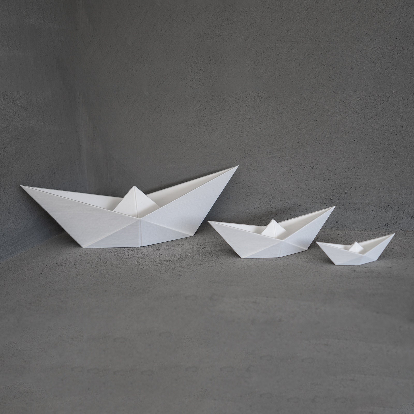 Origami Series® 1498 Paper Boat 3-piece Set Sculpture Home Decor - Etsy