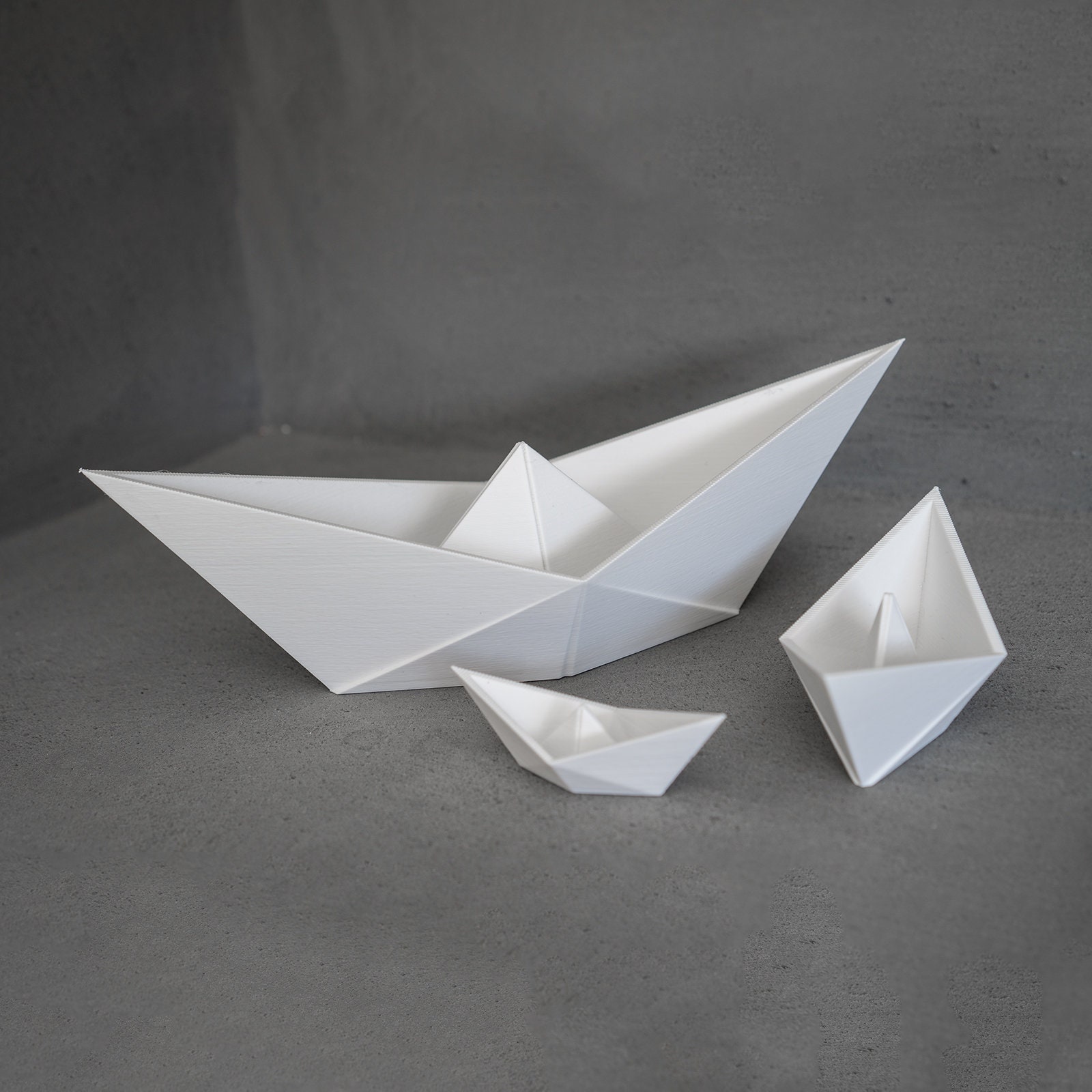 Origami Series® 1498 Paper Boat 3 Piece Set Sculpture Home Decor Etsy