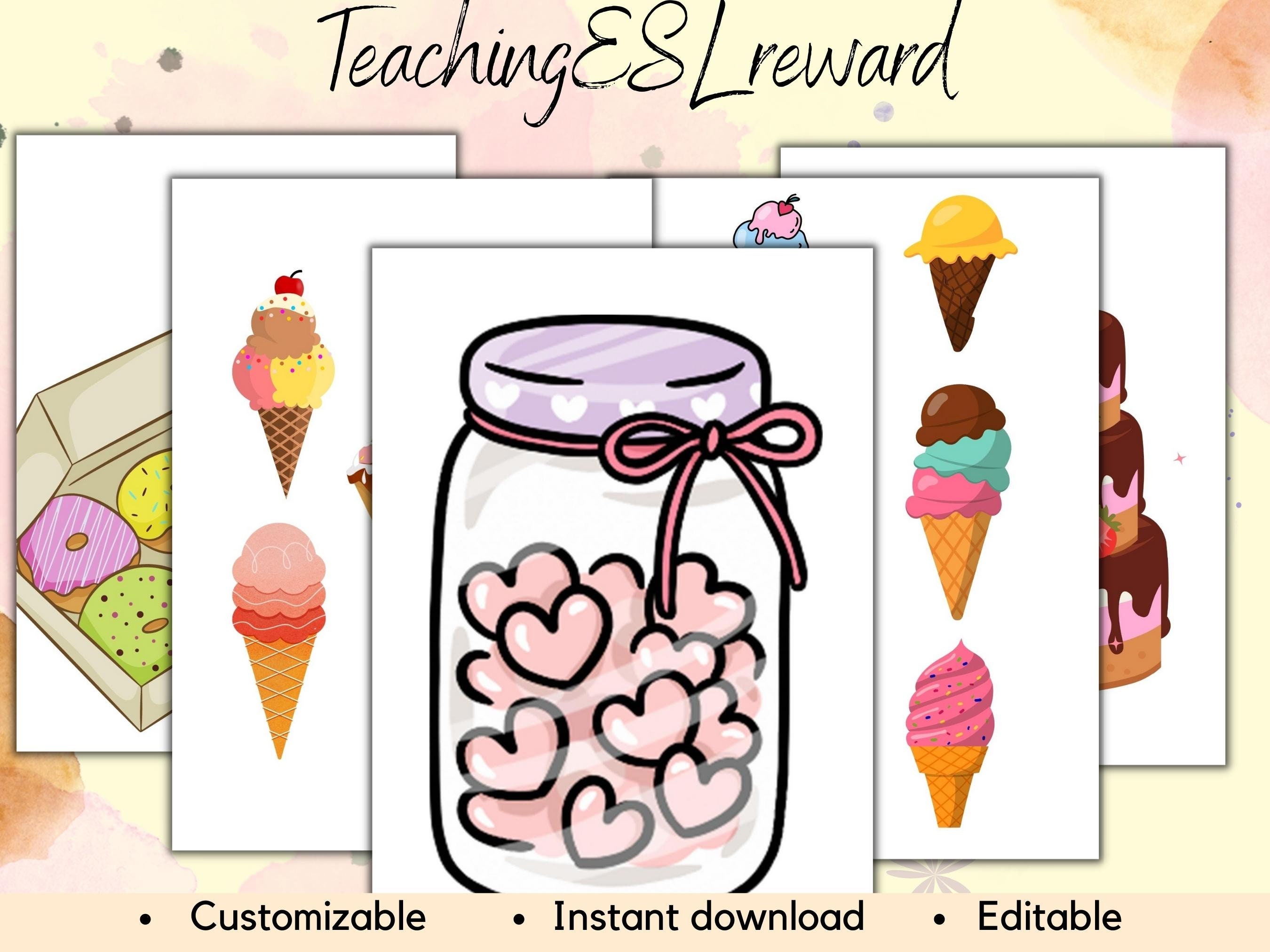ESL Rewards Chart for Kids Reward and Consequence Chart, Unicorn ...