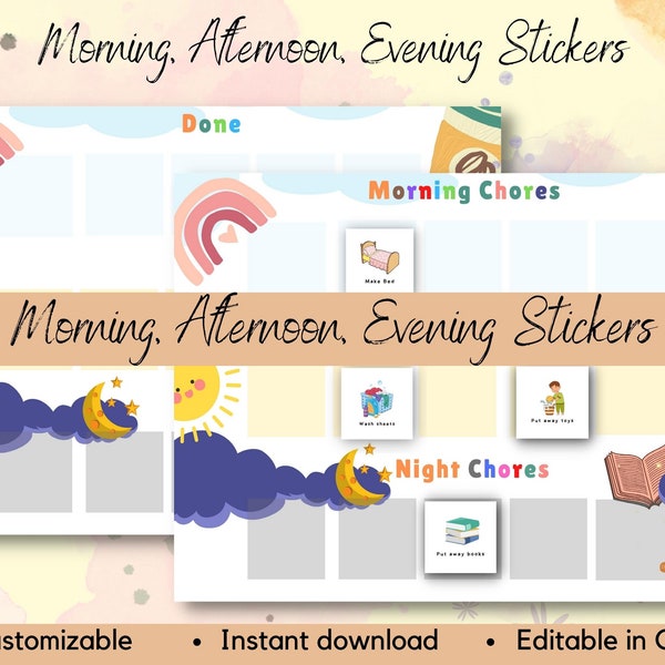 Before and After School Chores - Etsy