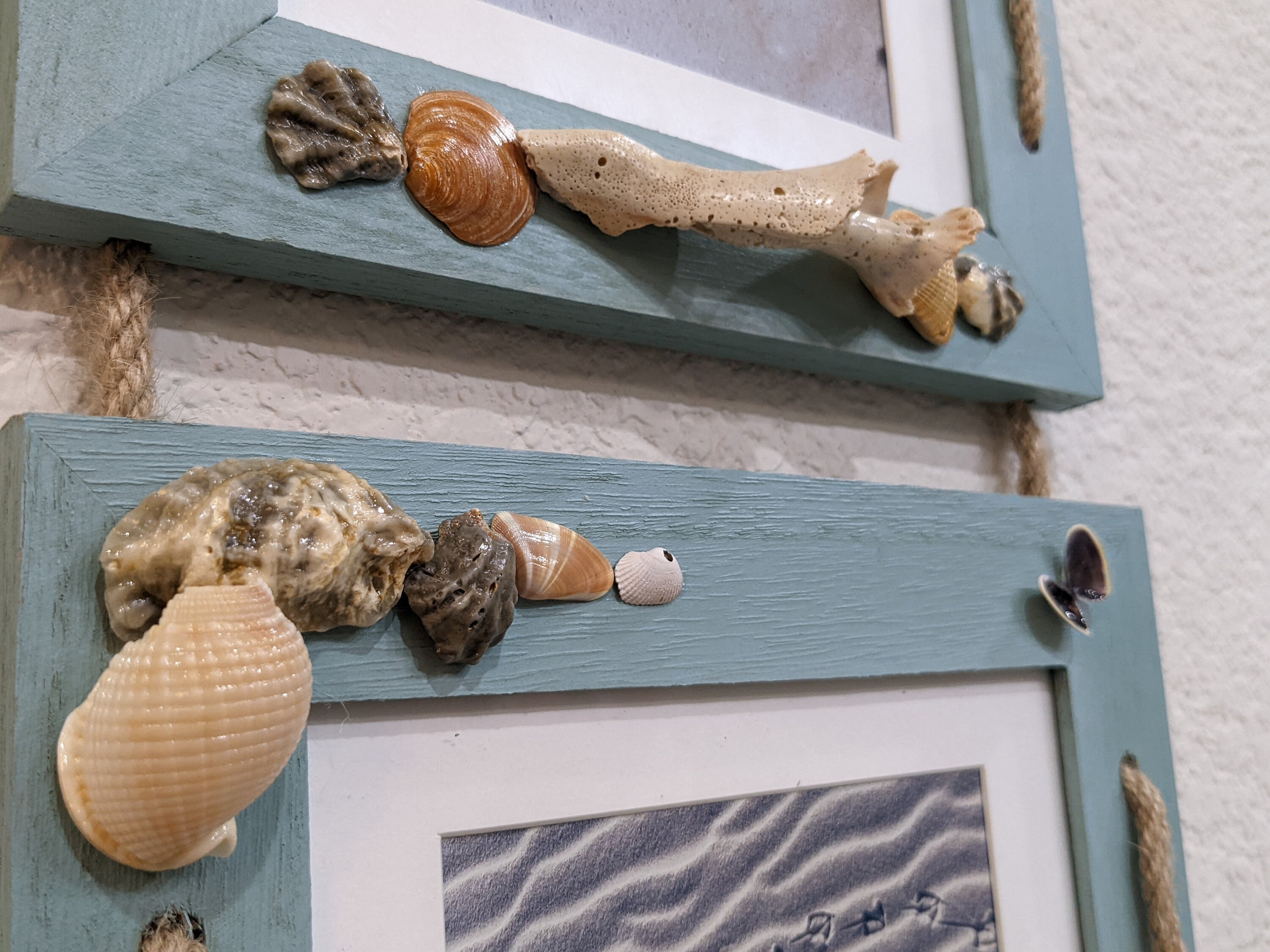 Sea Shell Decorated Wooden Picture Plaques & Frames - Etsy