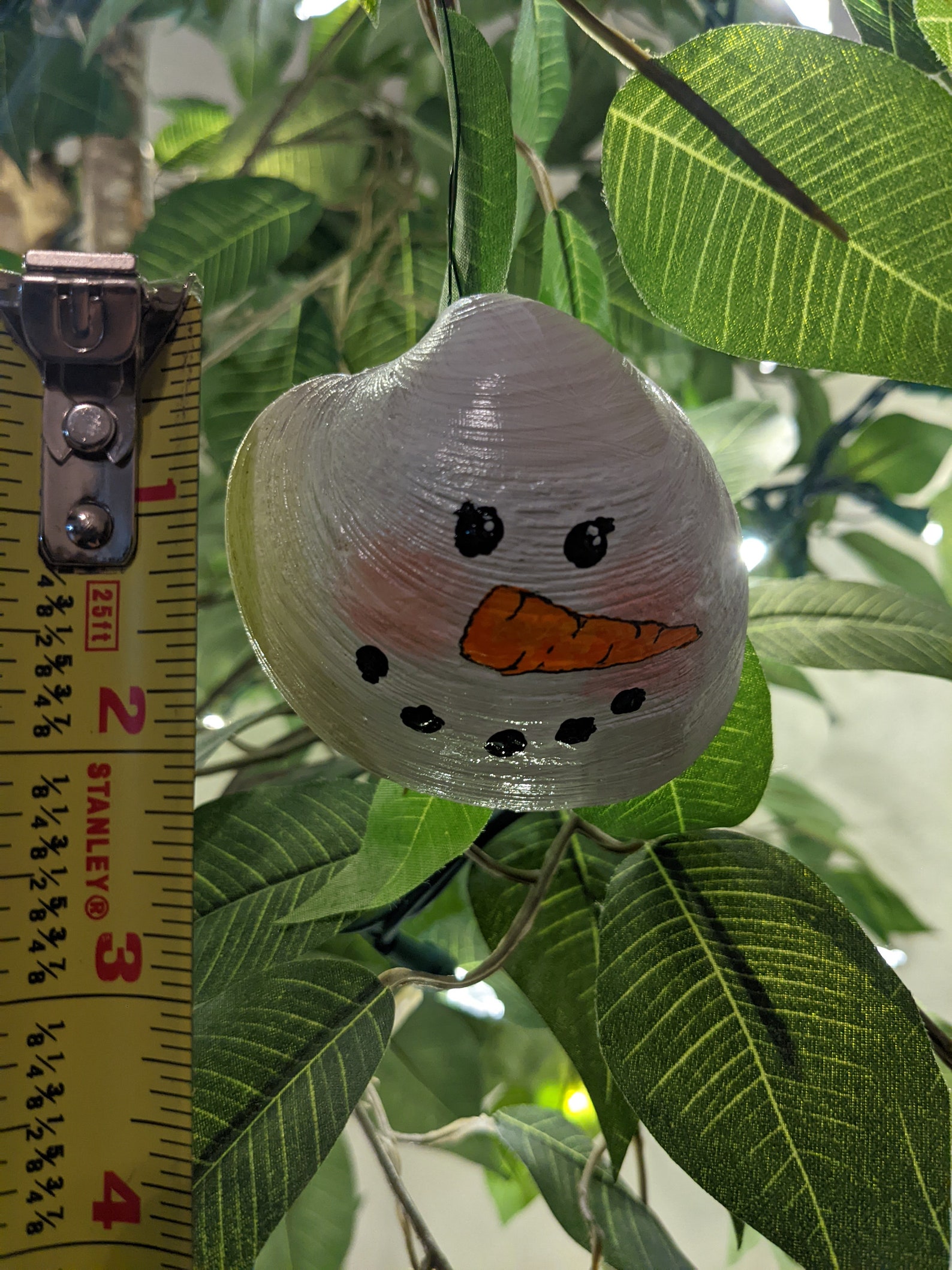 Frosty the Snowman Beach Shell Christmas Ornament - Etsy