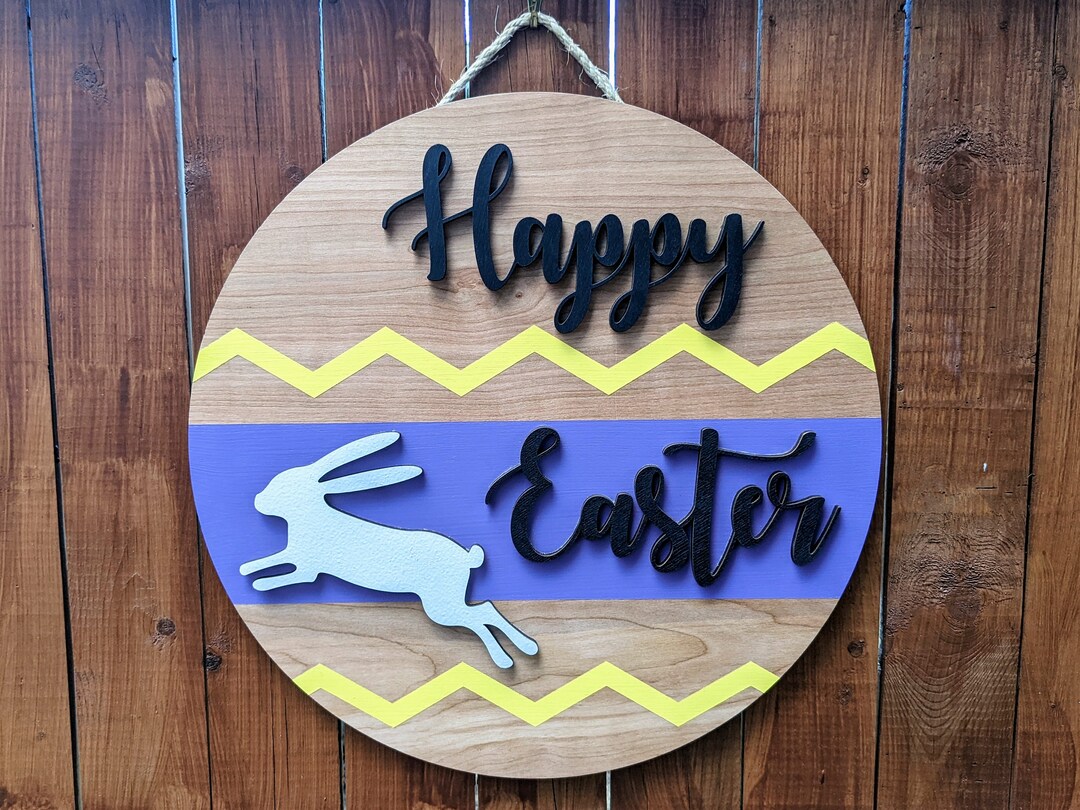Easter Front Door Decor Happy Easter Easter Decor Easter Wreath Easter ...