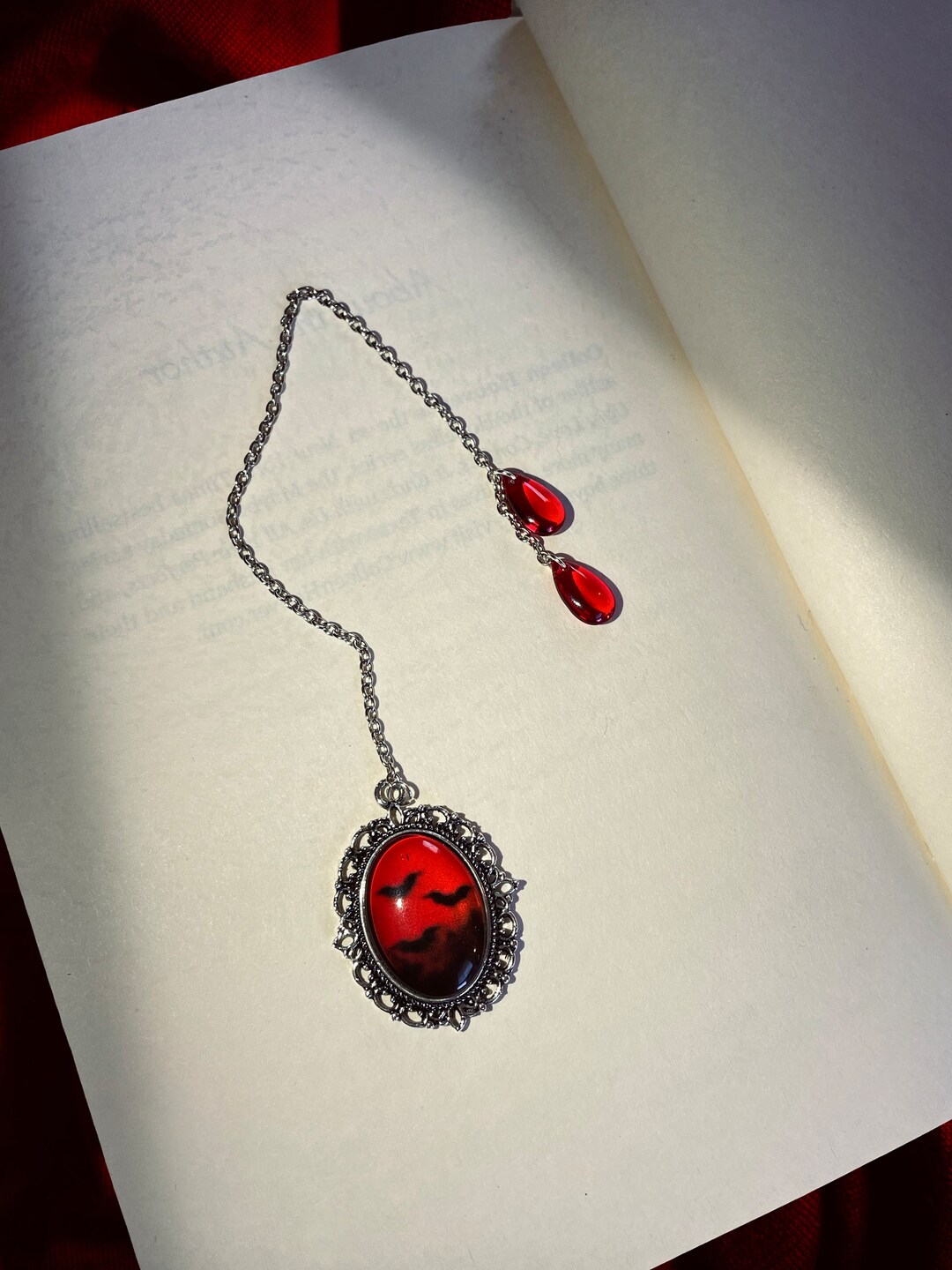 Vampire Bookmark / Gothic Bookmarks / Goth Girl / Vampire Accessories ...