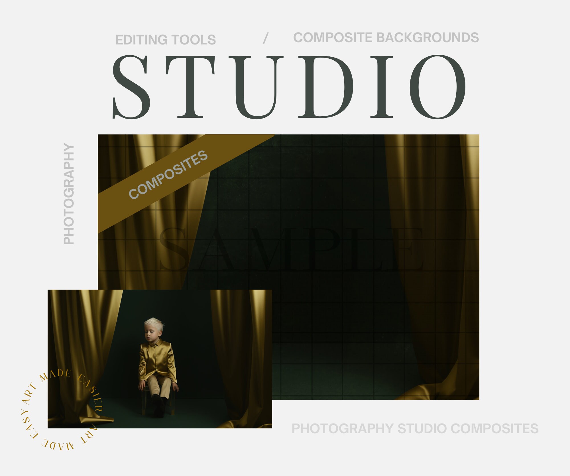 Olive Green Backdrop Studio Background Brown Olive Digital Background ...