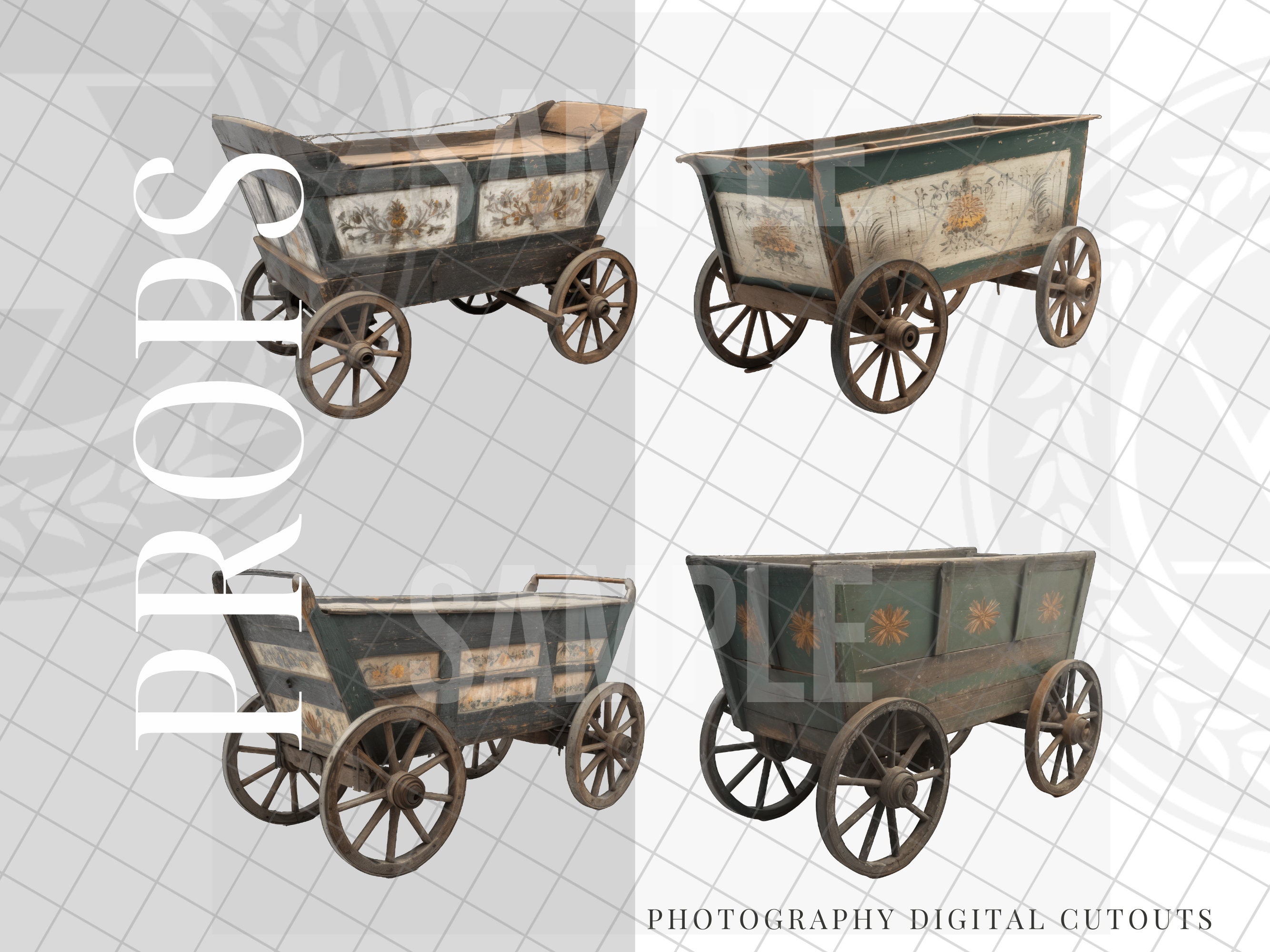 Wagon Png Photography Wood Digital Props Photography Photoshop Digital ...