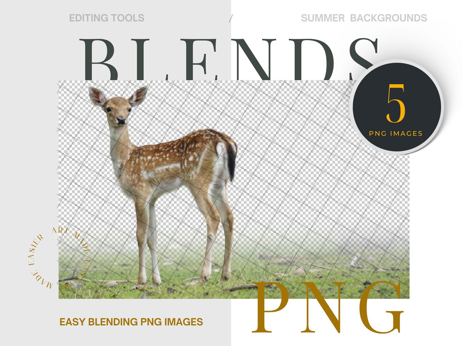 Deer Png Overlays Background Replacement Deer Overlay PNG Animal Blend ...