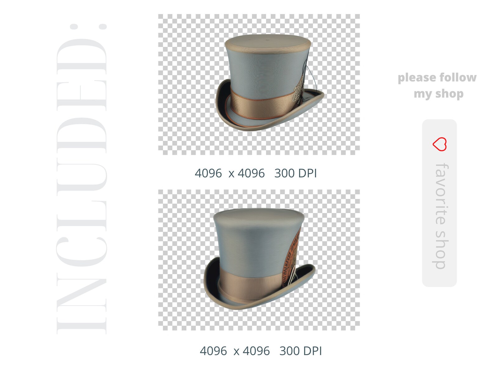 Victorian Top Hat PNG Overlays | Steampunk | Fantasy Accessories ...