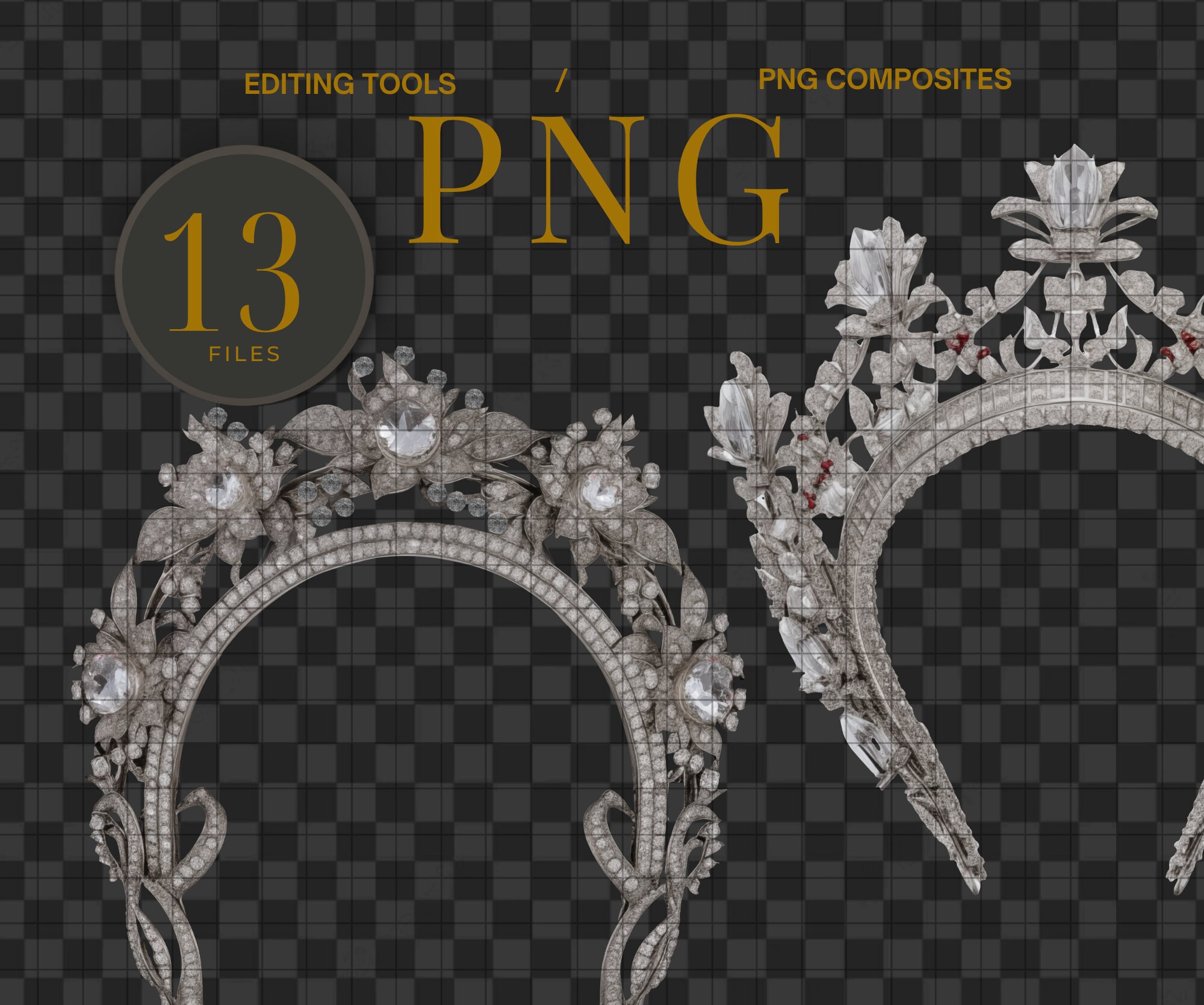 Diamond Maternity Tiara PNG Realistic Transparent Tiara Luxury Digital ...