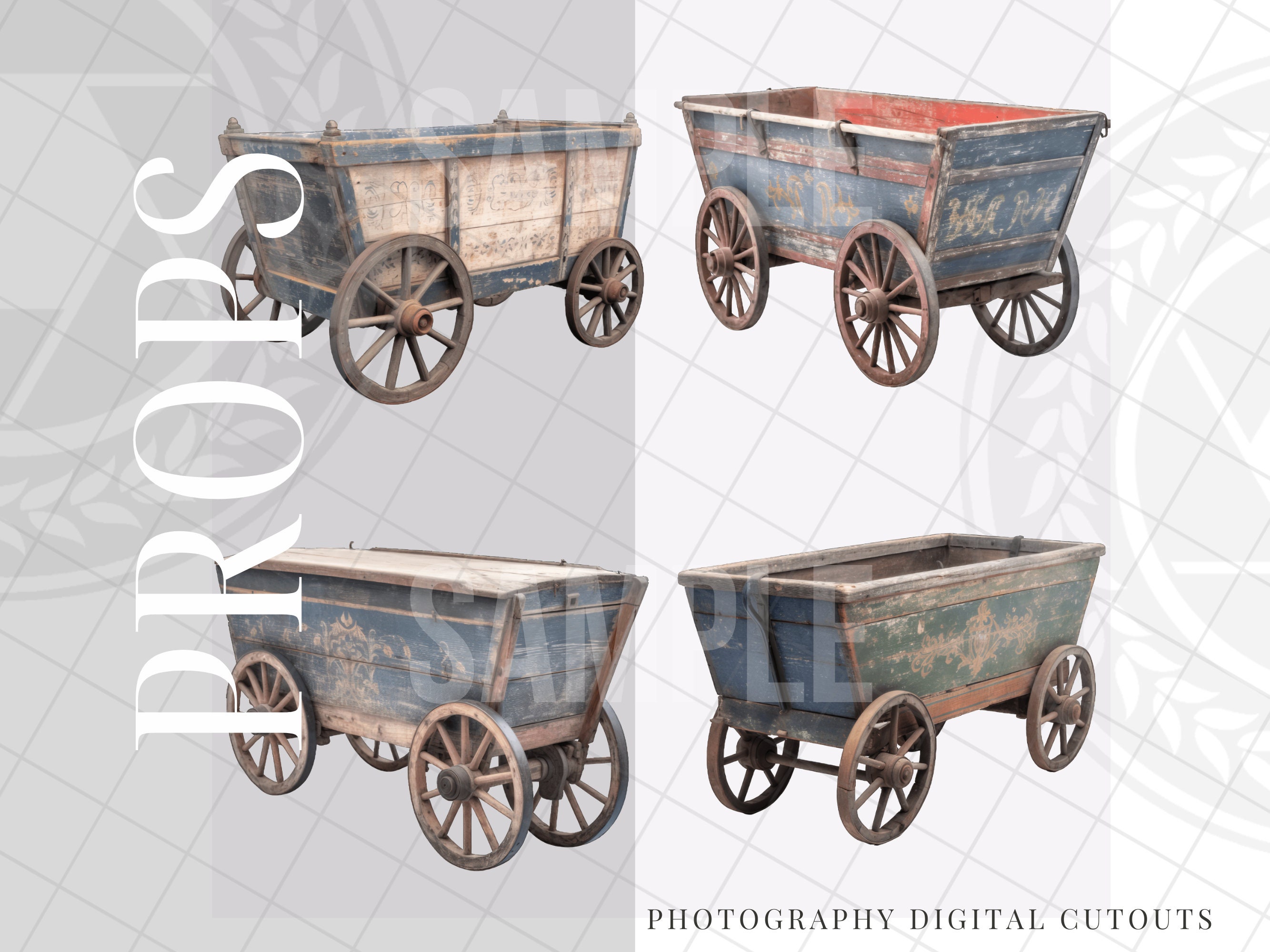 Wagon Png Photography Wood Digital Props Photography Photoshop Digital ...