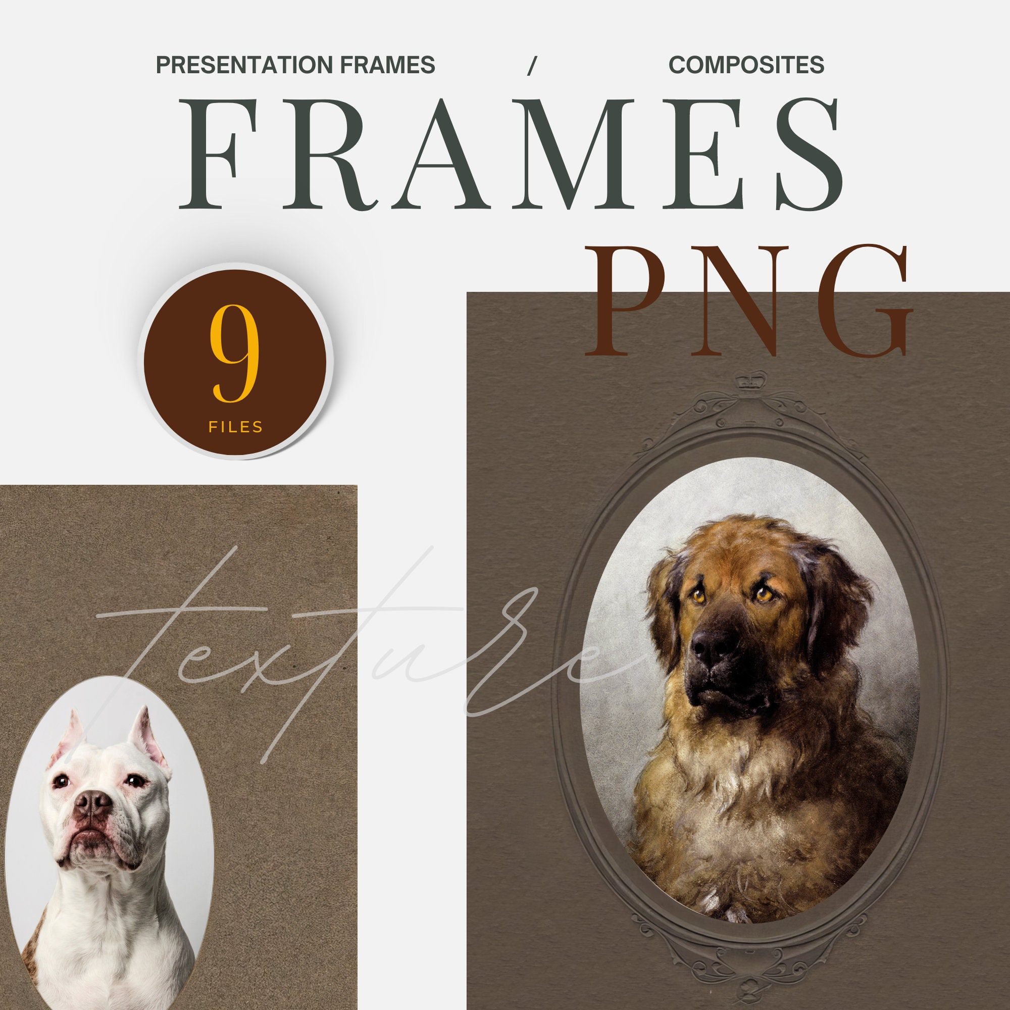 Antique Digital Presentation Frame Digital Mat Art Mockup Art ...