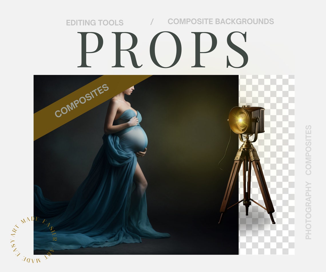 Studio Spotlight PNG Overlay, Vintage Light Effect for Photoshop ...