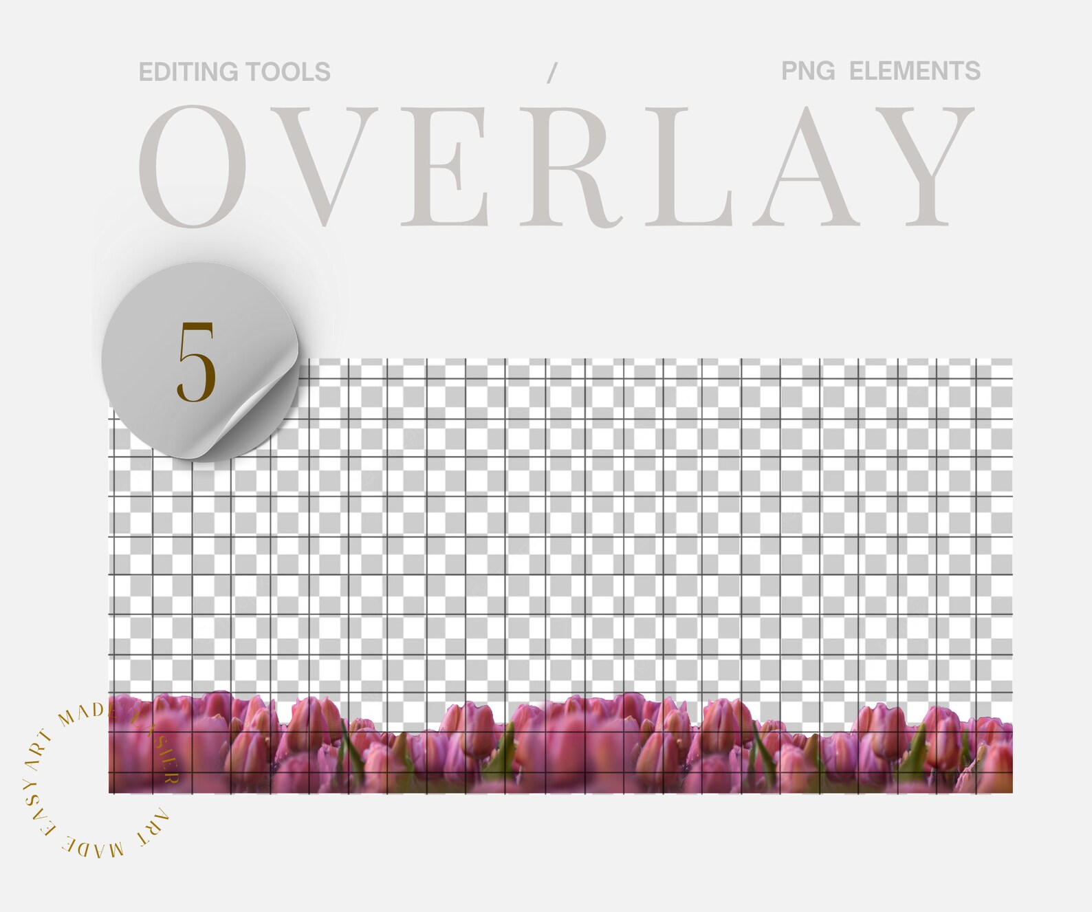 Flower Field Png Tulip Field Overlay Pink Flower Clipart Flower ...