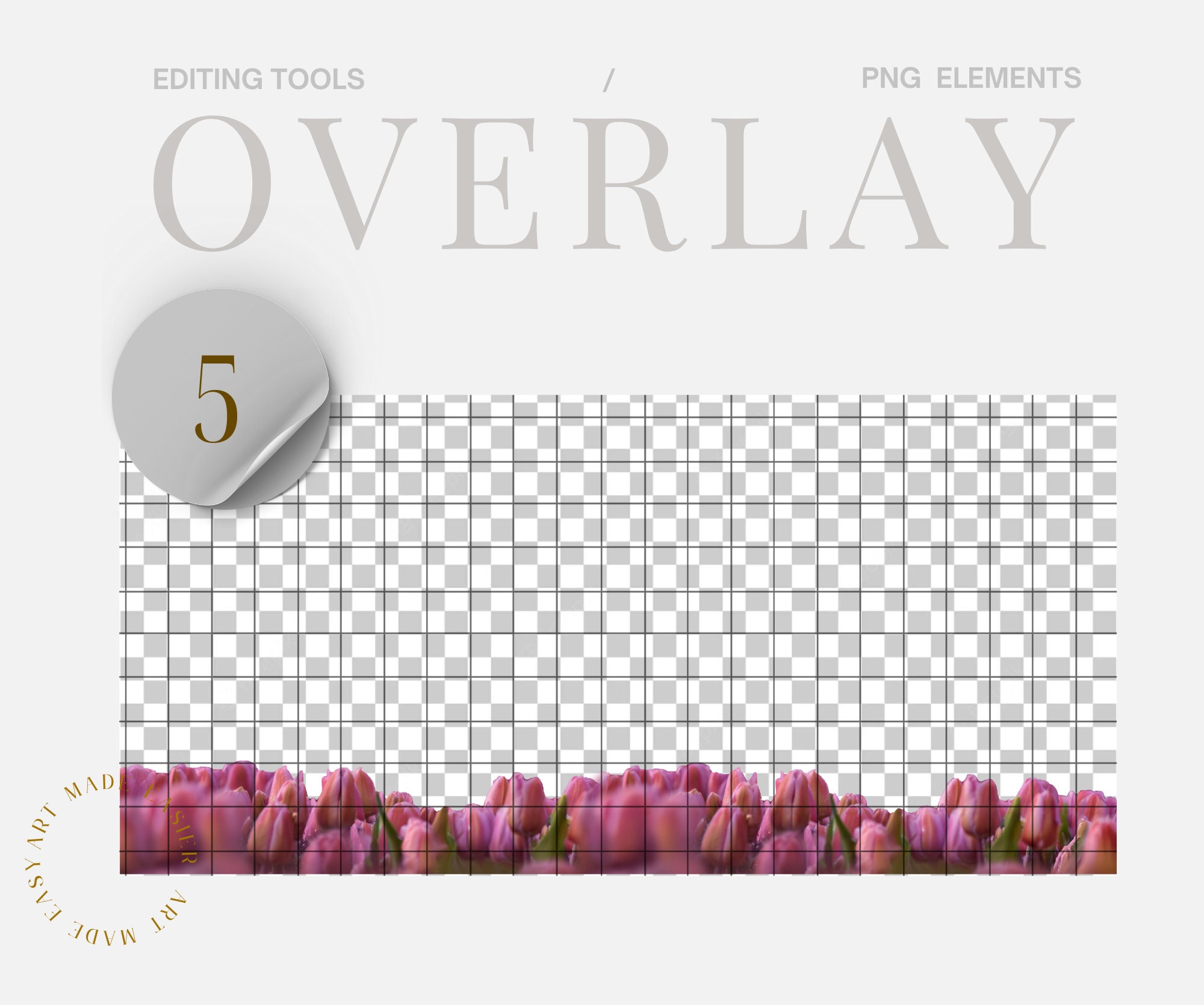 Flower Field Png Tulip Field Overlay Pink Flower Clipart Flower ...
