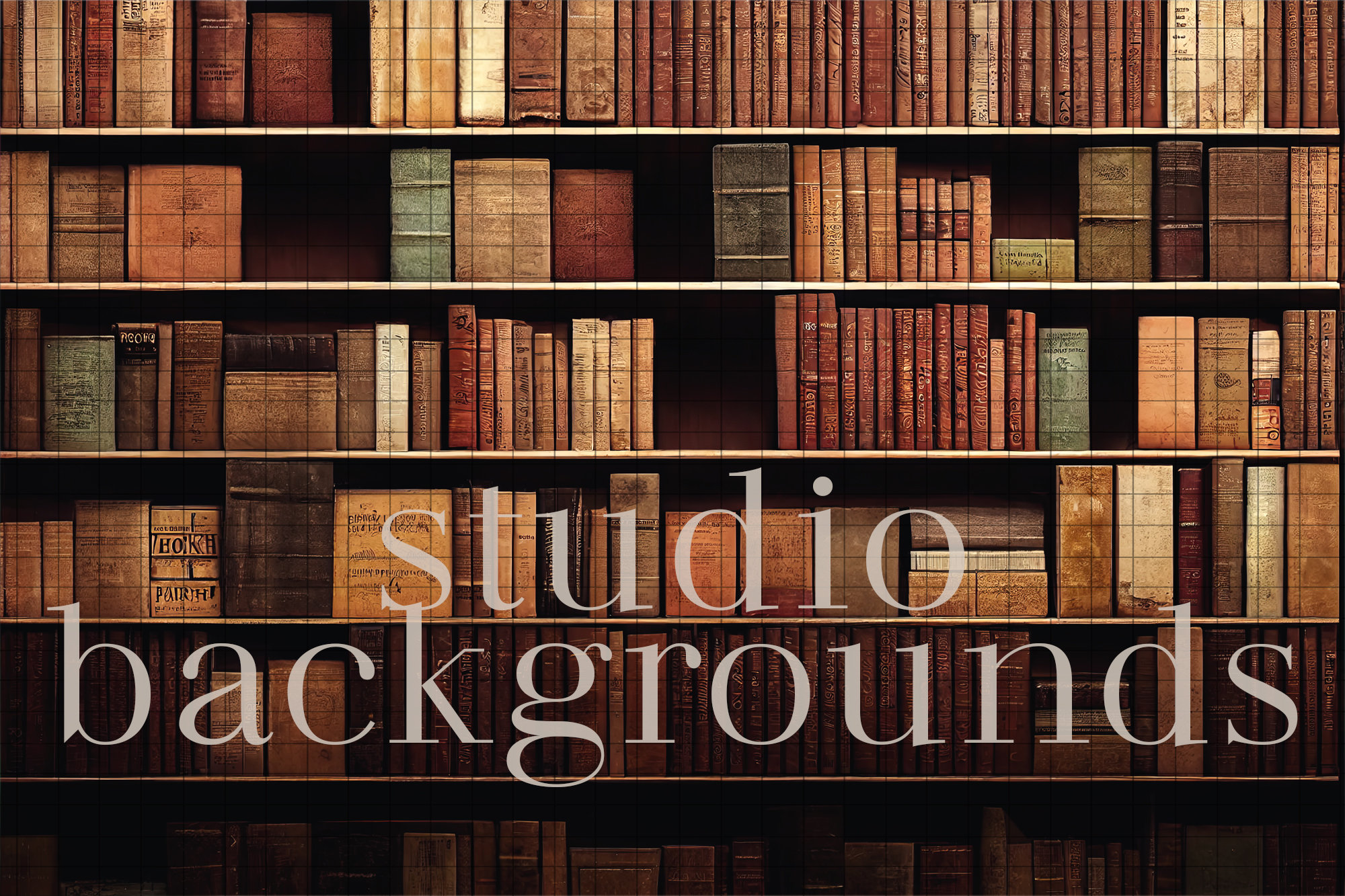 Dark Library Background Office Books Zoom Backgrounds Library - Etsy