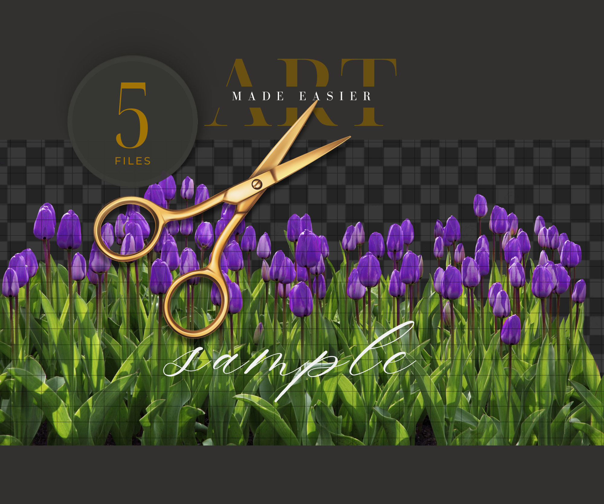 Flower PNG Overlays Floral PNG Digital Tulip Flower Cutout Real Flower ...