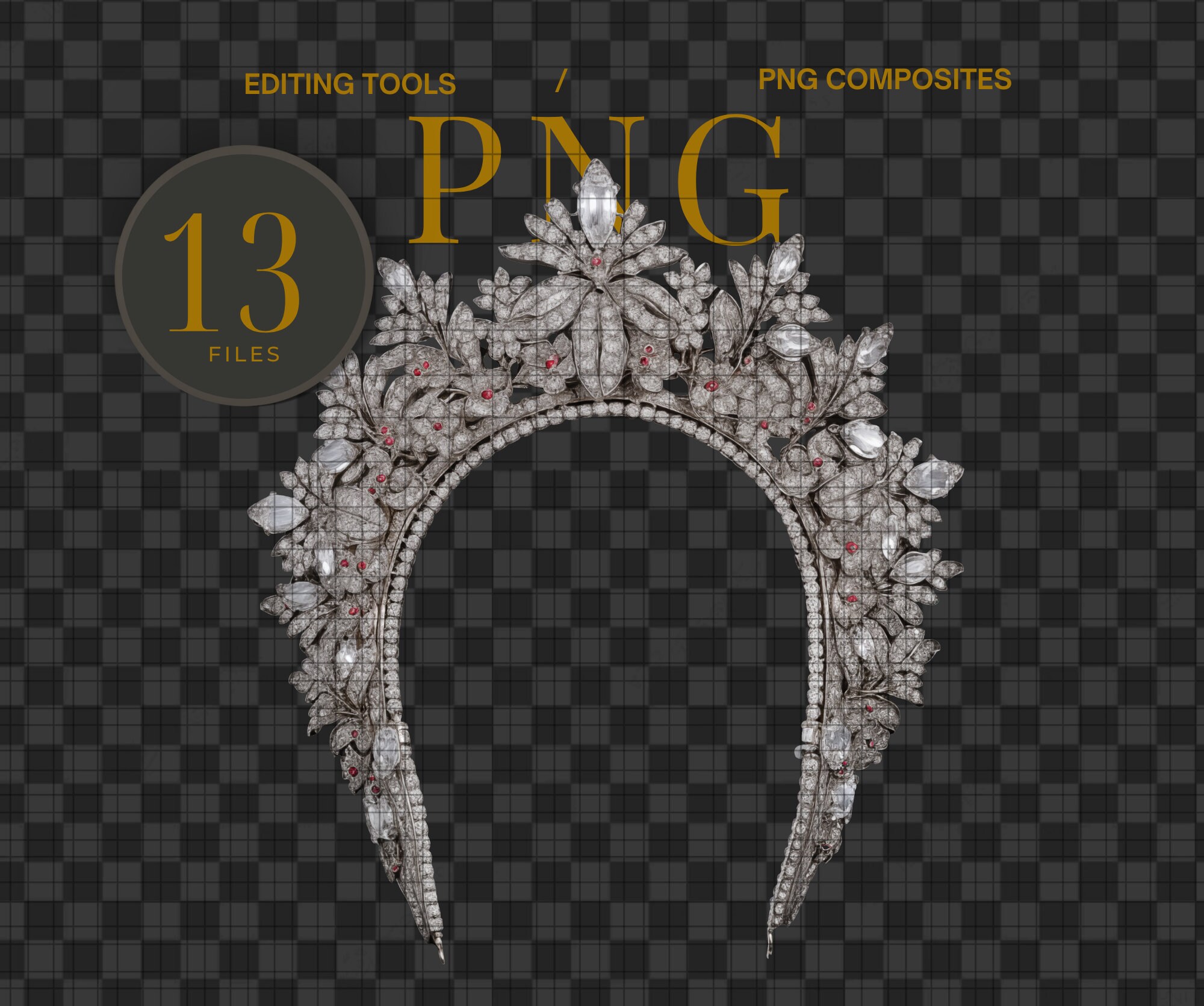 Diamond Maternity Tiara PNG Realistic Transparent Tiara Luxury Digital ...
