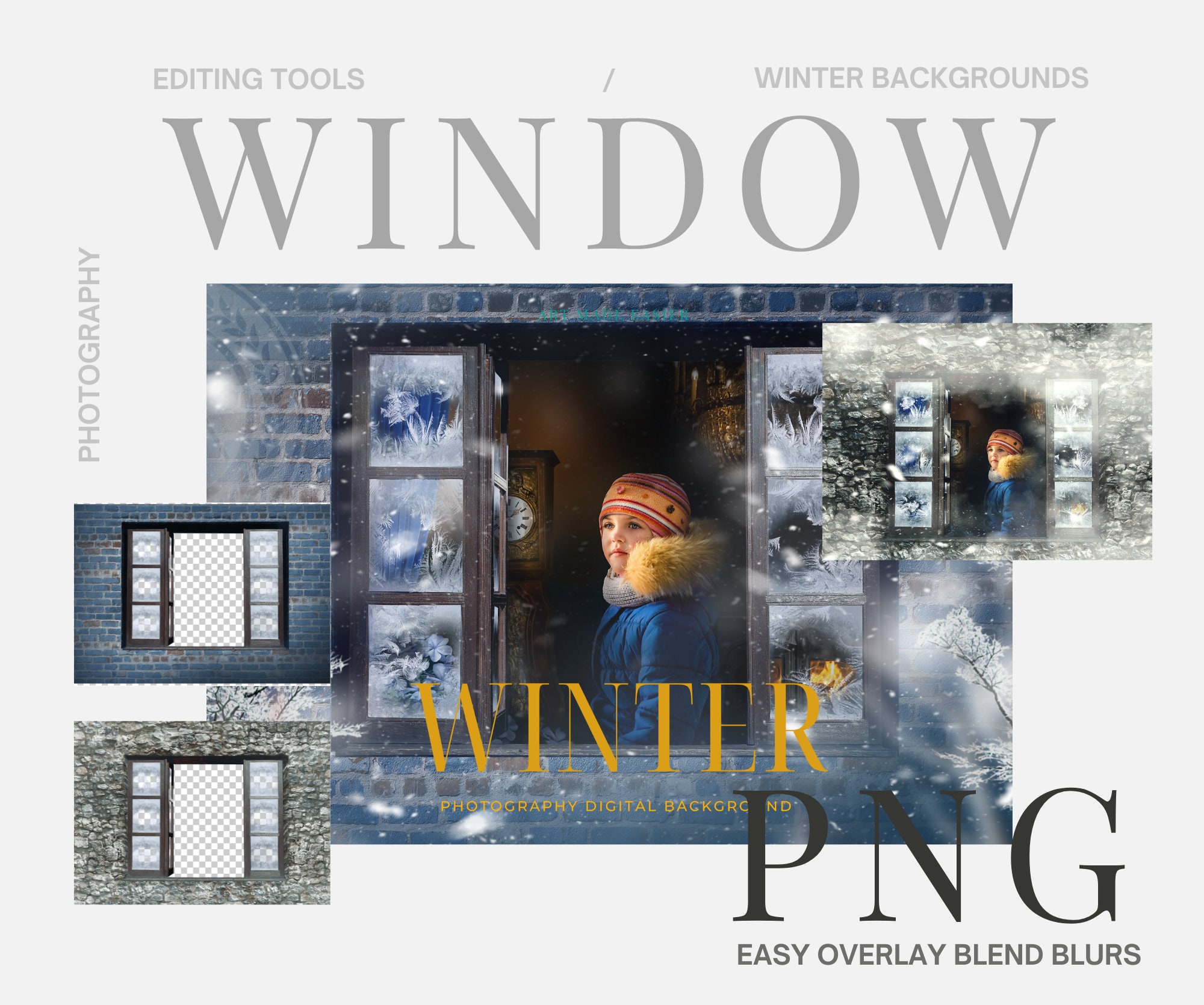 Snowy Winter Holiday Window PNG Winter Snow Window Holiday Window PNG ...