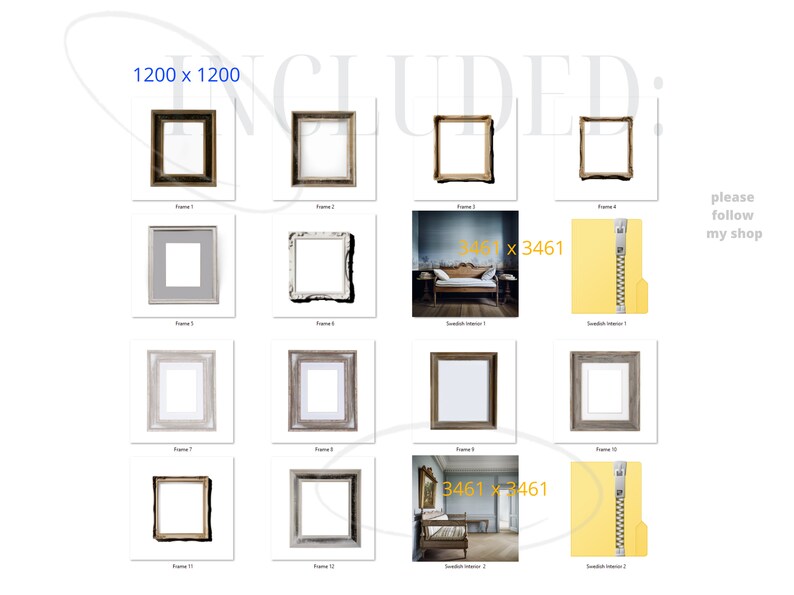 Antique Zoom Background Artwork Mockup PNG Frames Clipart - Etsy