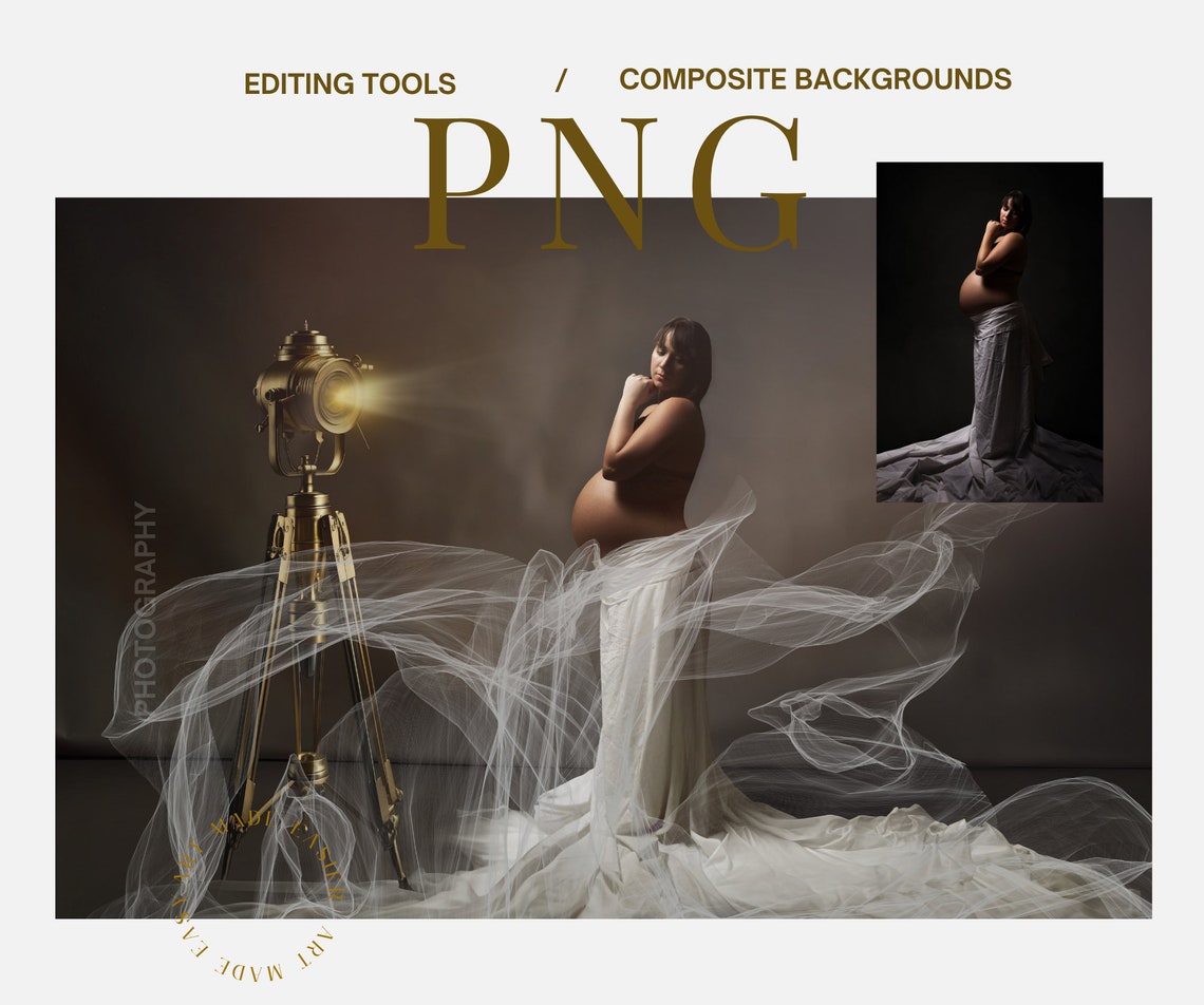 Studio Spotlight PNG Overlay, Vintage Light Effect for Photoshop ...