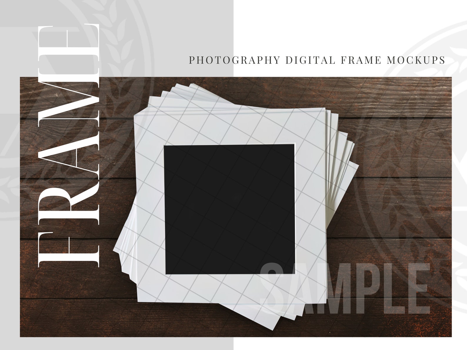 IKEA Frame Wall Mockups Mat Frame Templates Square Frame Mockups Wall ...