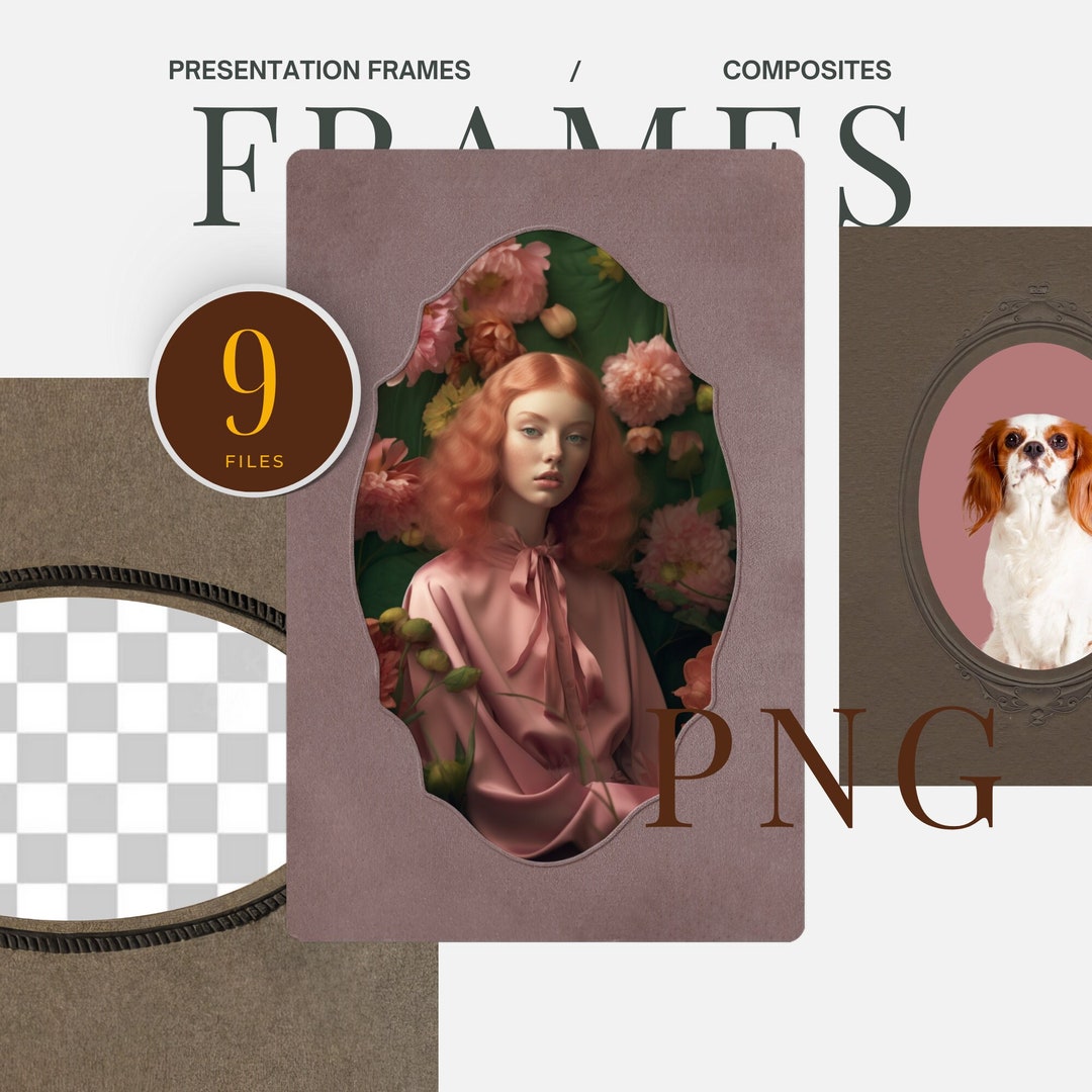 Antique Digital Presentation Frame Digital Mat Art Mockup Art ...