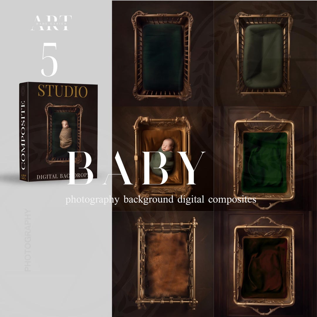 Baby Photoshoot Background Newborn Overlay Baby Digital Mockups Newborn ...