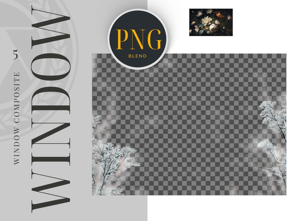 Snowy Winter Holiday Window PNG Winter Snow Window Holiday - Etsy