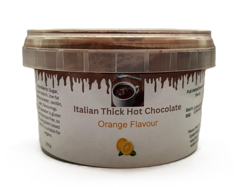 Premium Traditional Flavoured Italian Thick Hot Chocolate - Etsy