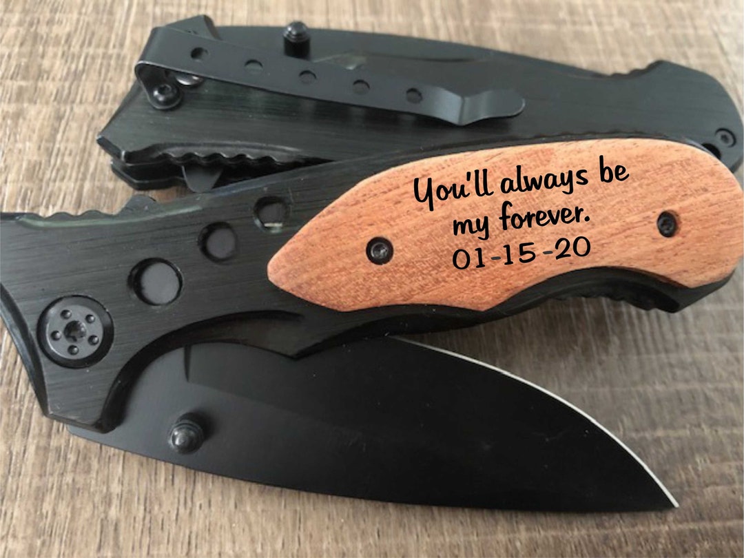 CUSTOM POCKET KNIFE Personalized Knife Anniversary Gift Knife Engraving ...