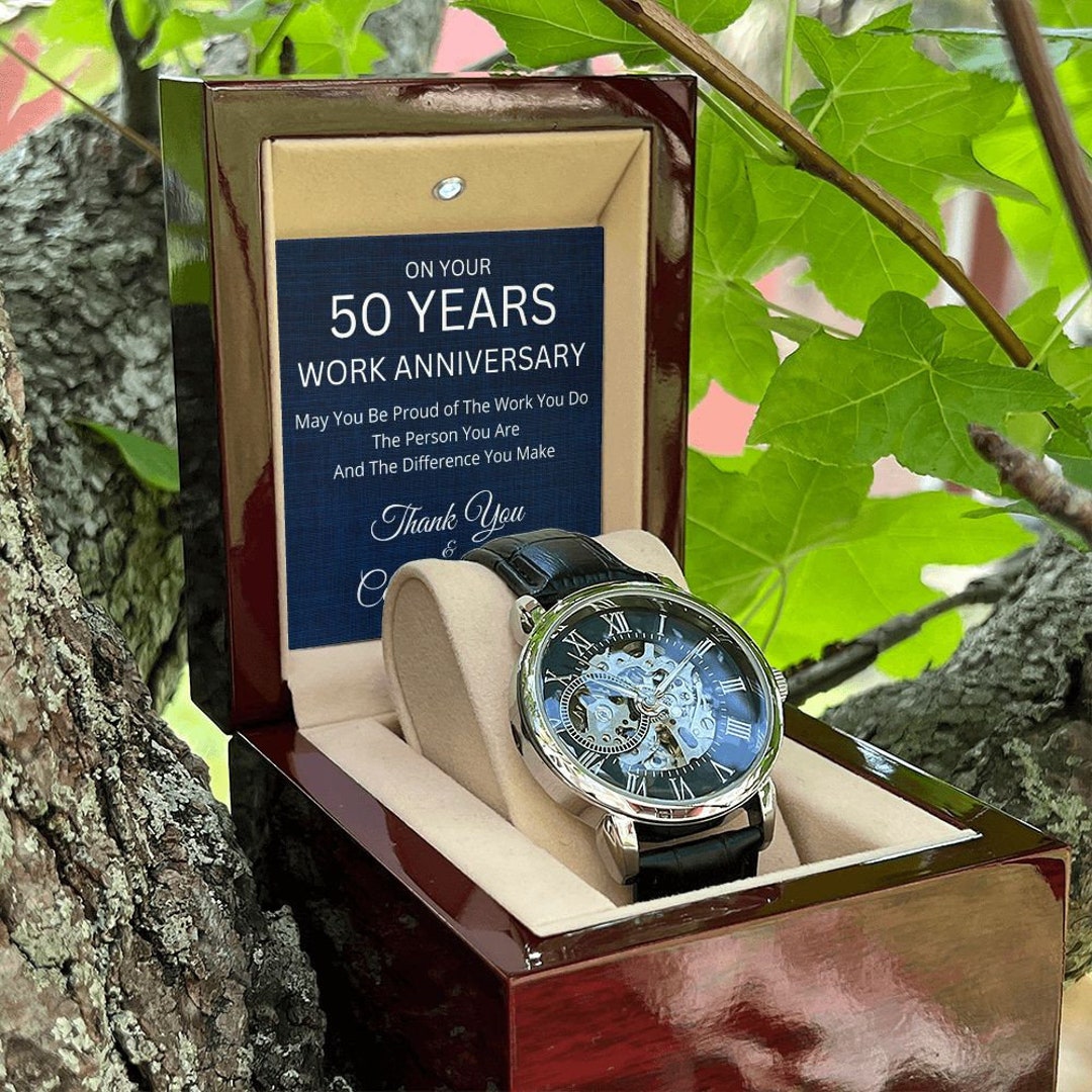 50 Work Anniversary Celebrating 50 Years of Work Employee - Etsy