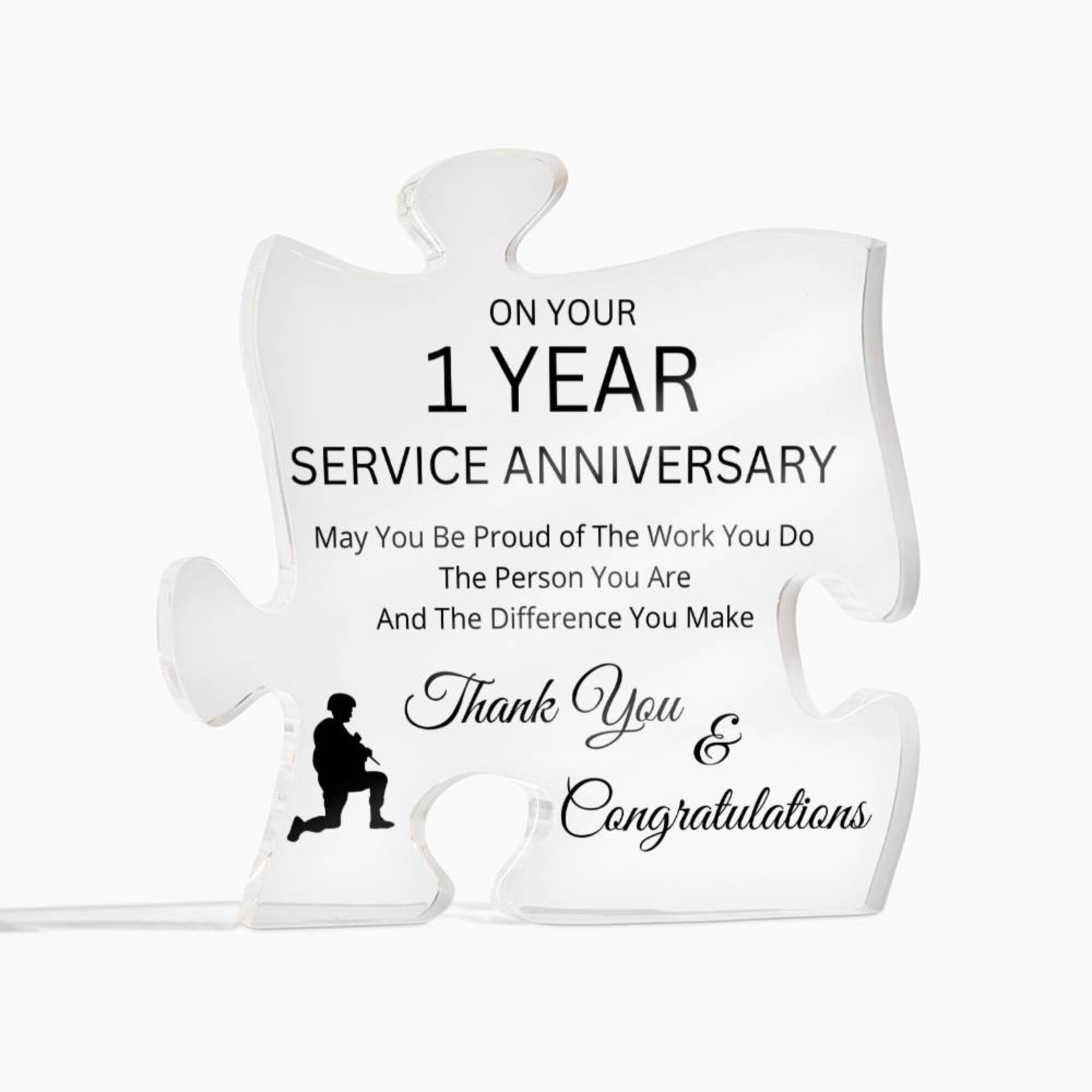 Work Anniversary Plaque, Years of Service, Employee Recognition, Work ...