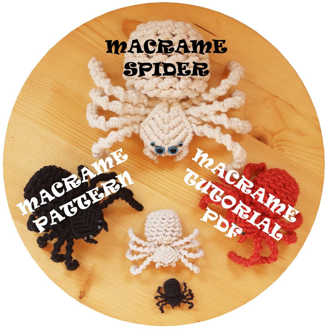 Macrame Spider Pattern: DIY Autumn Decor (PDF Pattern) - Etsy